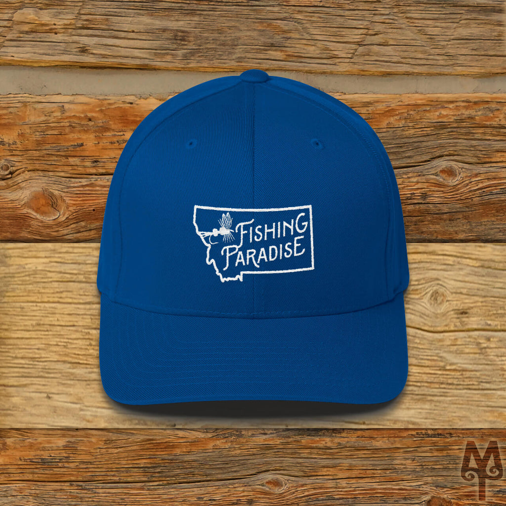 Montana Fishing Paradise, Fly Fishing Ball Cap – Montana Treasures